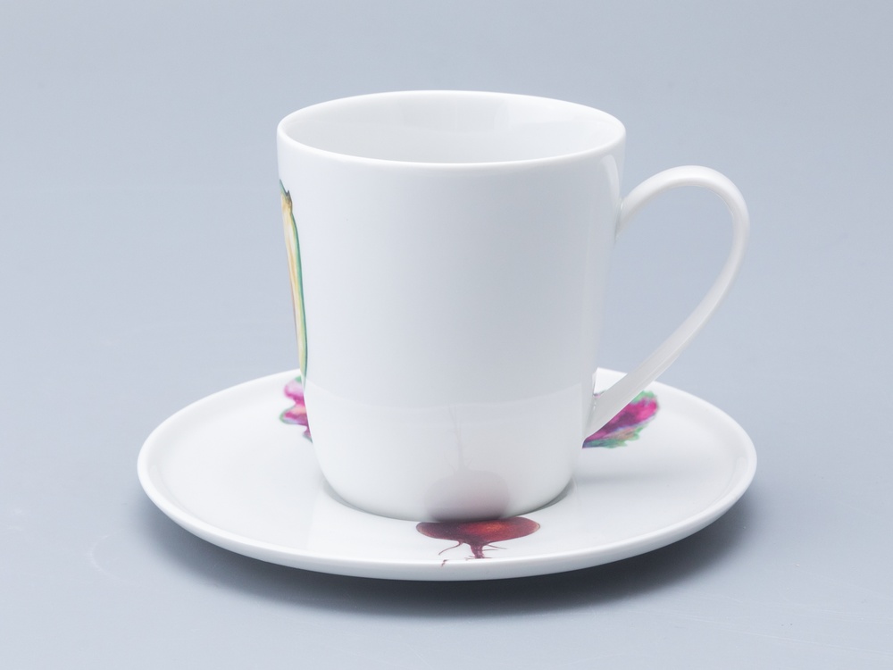 Чашка с блюдцем, форма Колокол, рисунок Мамина дача, арт. 81.34405.00.1 ...